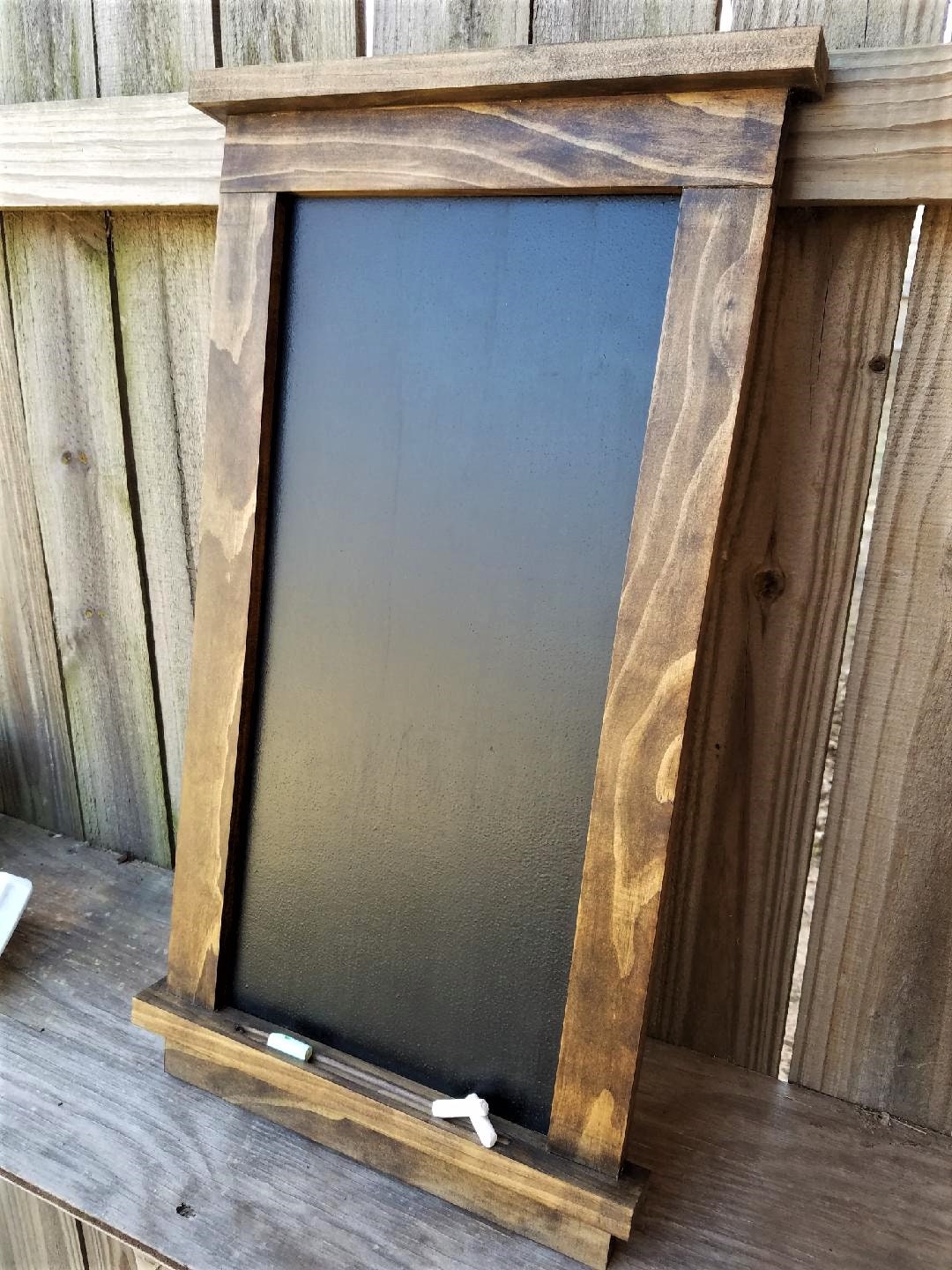 Framed Reversible Chalkboard or Whiteboard Home Office Calendar Kitchen ...