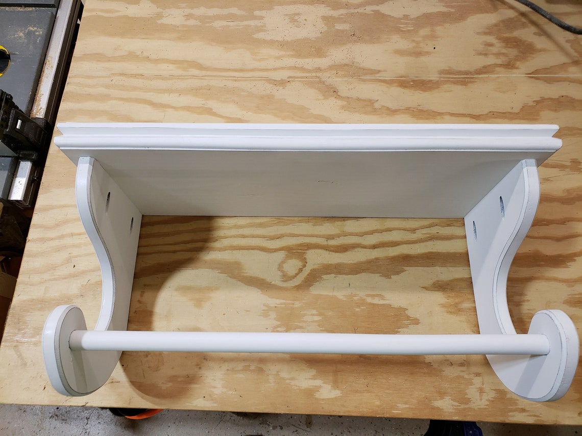 Wood Shelf With Hanging Rack Changing Table Shelf - Etsy