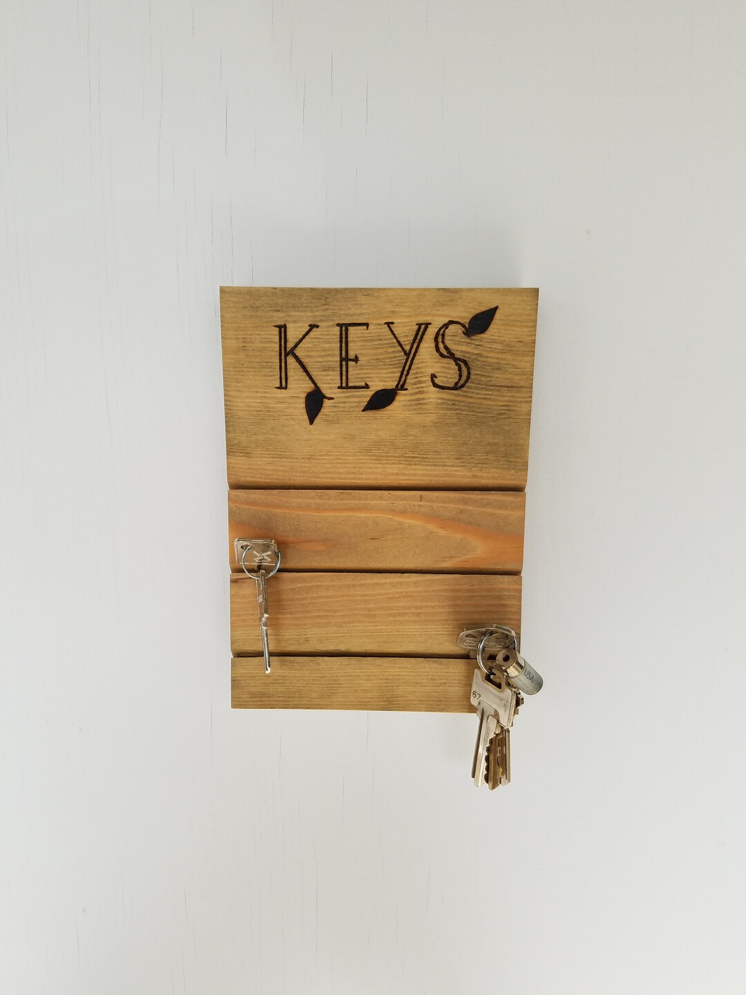Minimalist Wooden Multi Key Holder, Wall-mount Entry Garage ... Minimalist Wooden Multi Key Holder, Wall-mount Entry Garage ...
