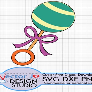 Baby Rattle Svg Rattle Clipart Rattle Svg Rattle PNG Baby Rattle Cricut ...