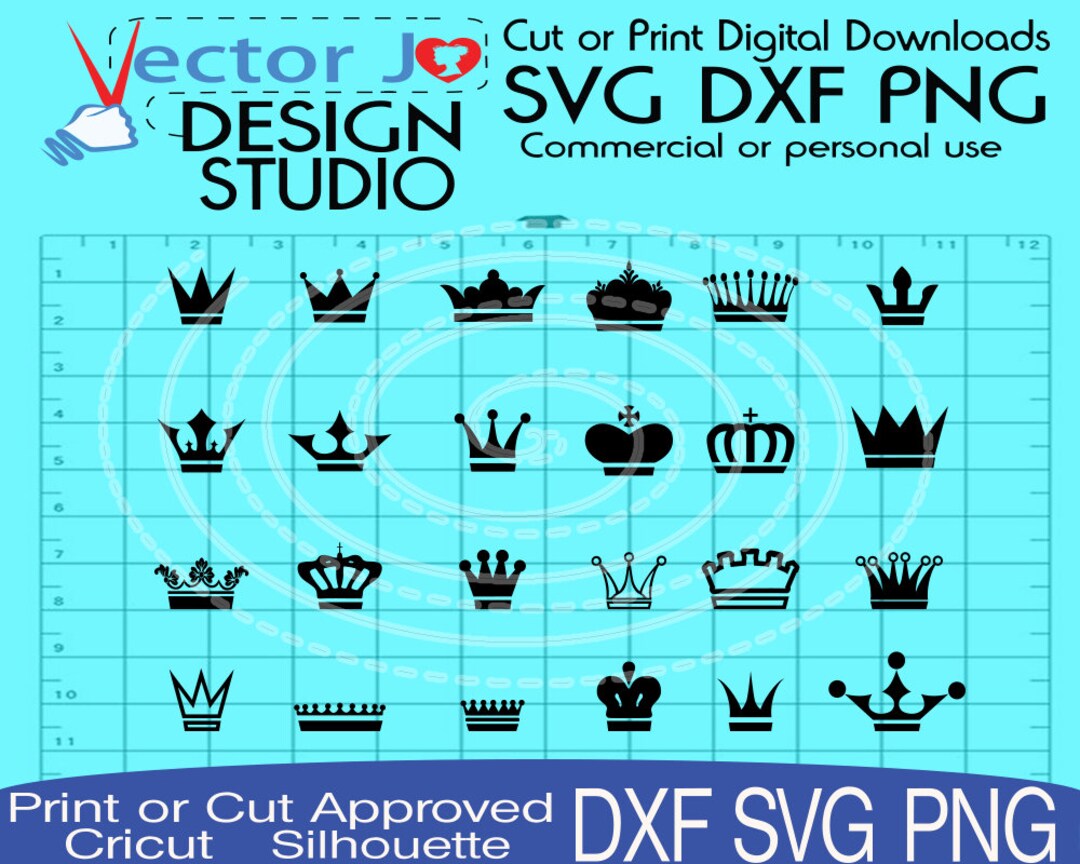 Crown SVG Bundle,crown Svg,crown Clipart, Crown Cut Files for ...