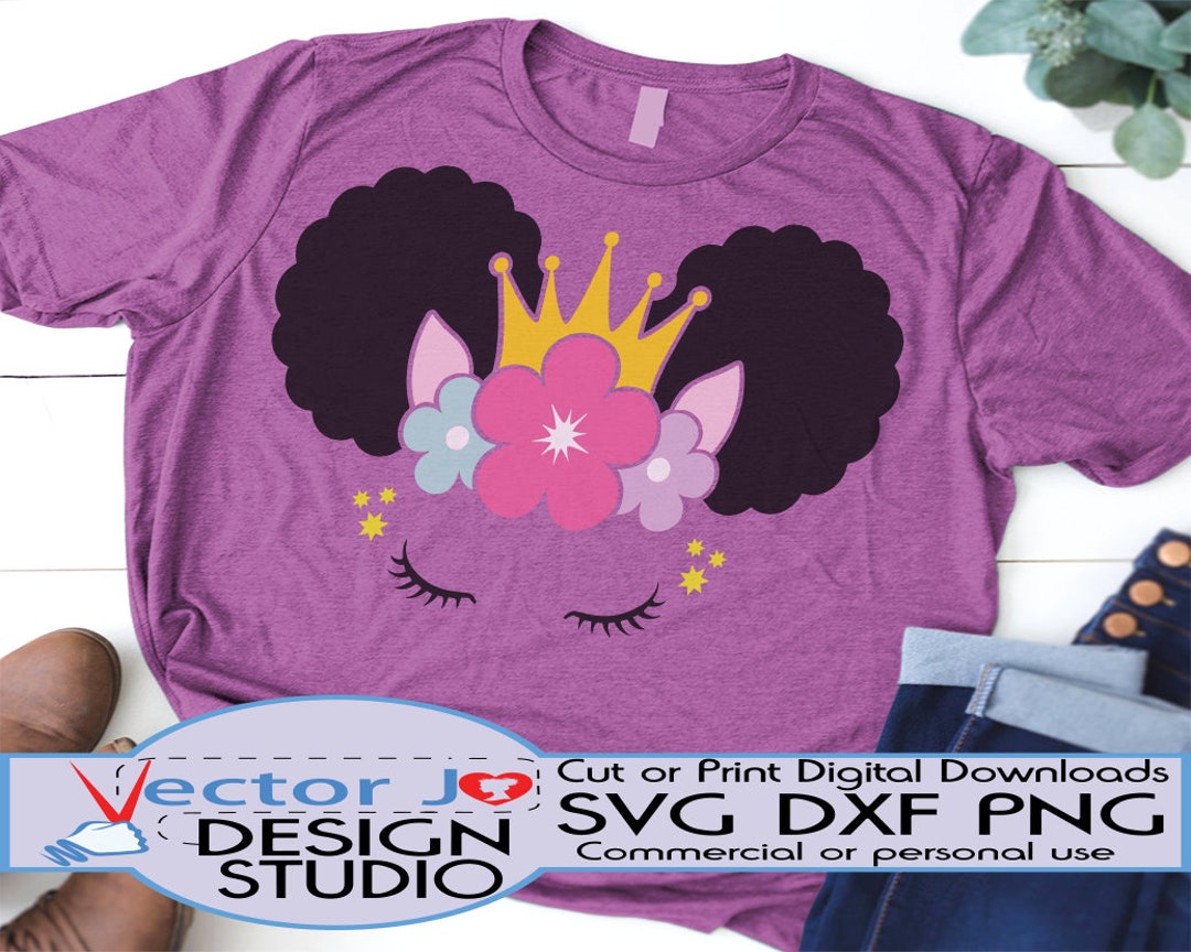 Afro Puff SVG, Princess Svg, Puffs Svg,afro Puff Cutie,african American ...