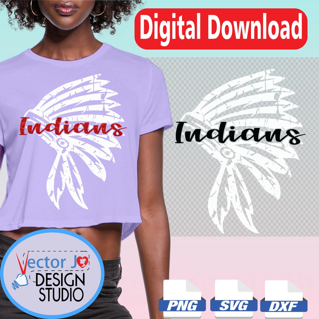 Indians Svg Indian Svg Svg Indians Grunge Svg Distressed - Etsy