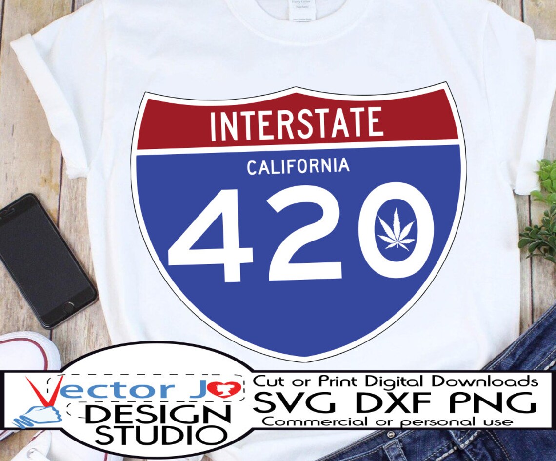 420 SVG Interstate 420 Marijuana Svg Marijuana Shirt Graphic - Etsy