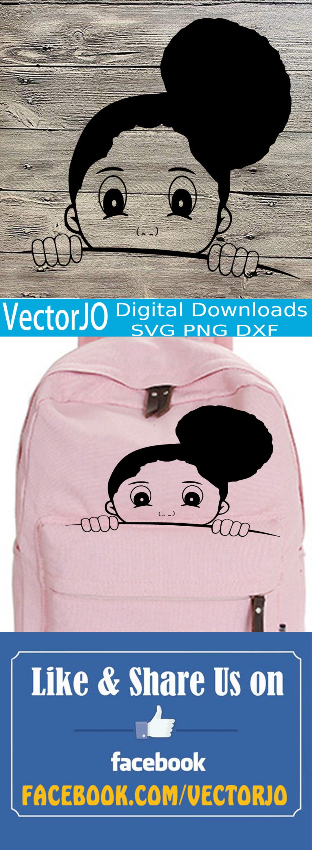 Afro Puff SVG, Peek a Boo Svg, Puffs Svg Afro Woman Svg African ...