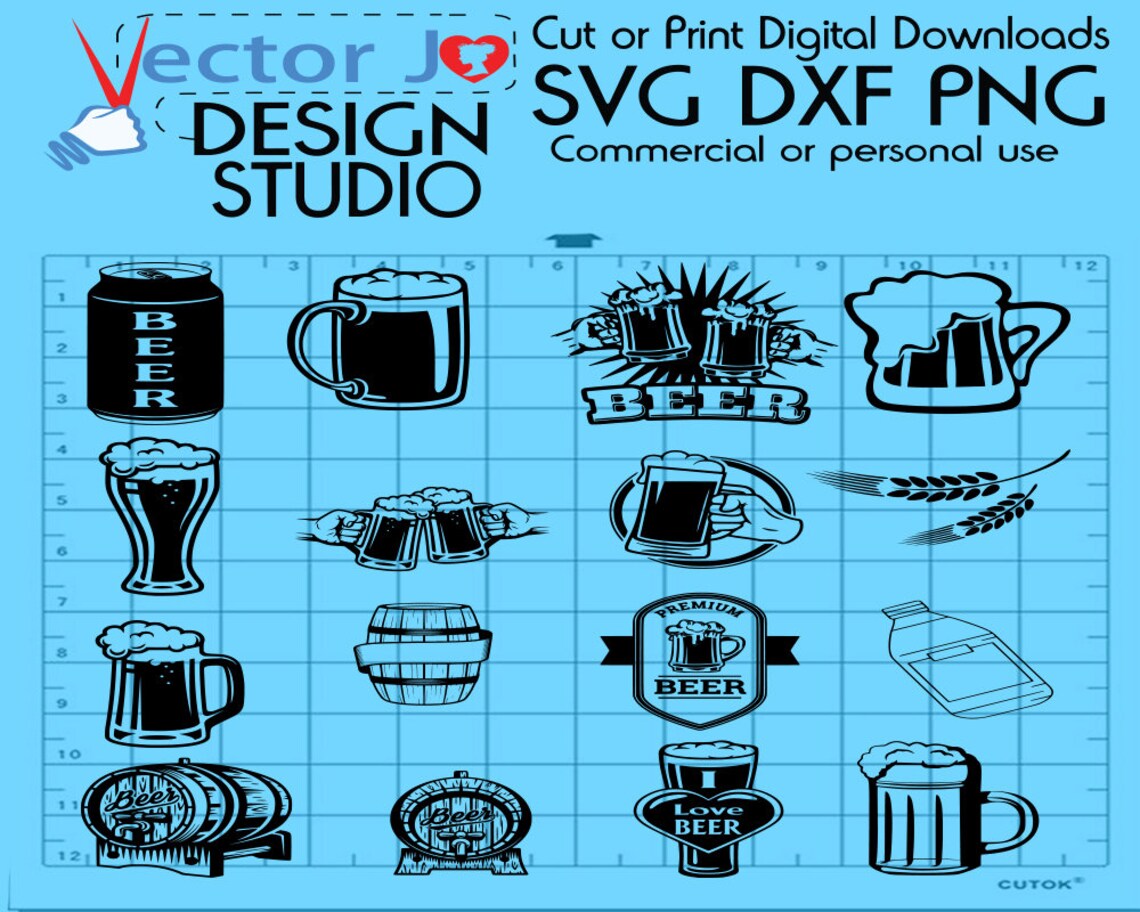 Beer Mug Svg Beer Bundle Beer Bottle Svg Drinking Svg | Etsy