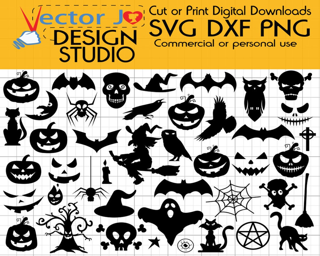 Halloween Svg Files Bundle Svg Halloween Clipart Fall Design Svg Cricut ...