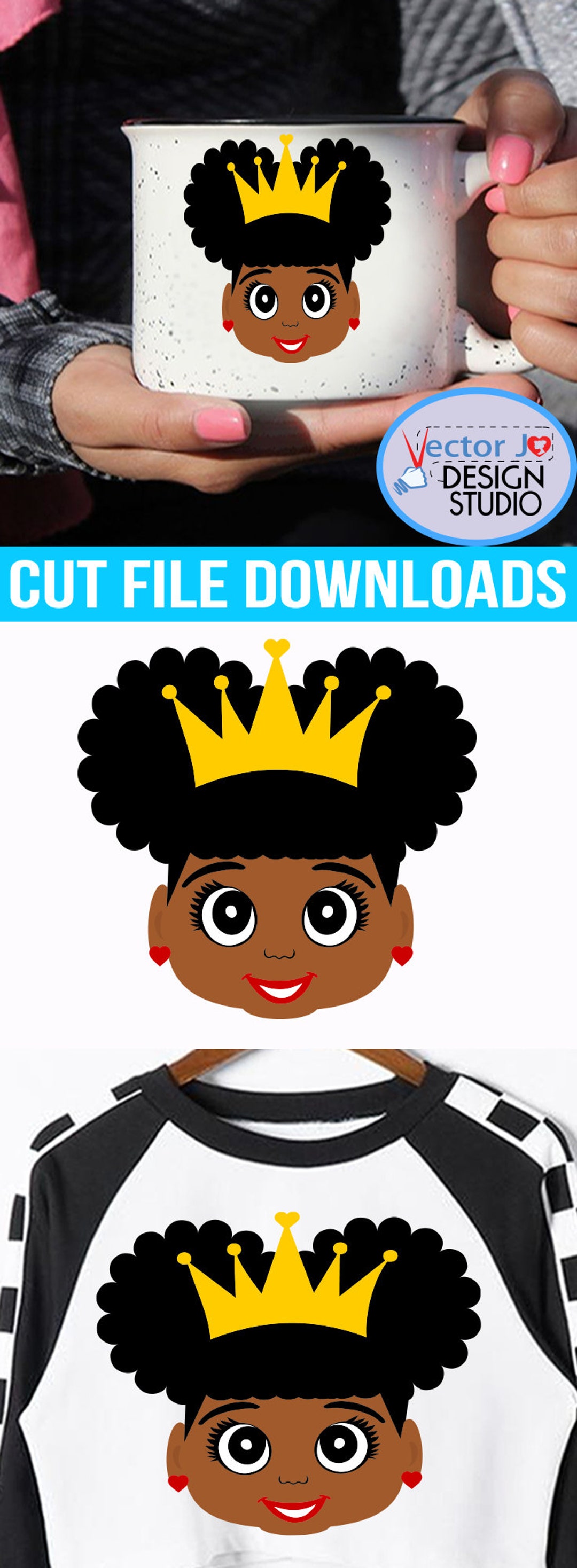 Afro Puff SVG, Princess Svg, Puffs Svg,afro Puff Princess,african ...
