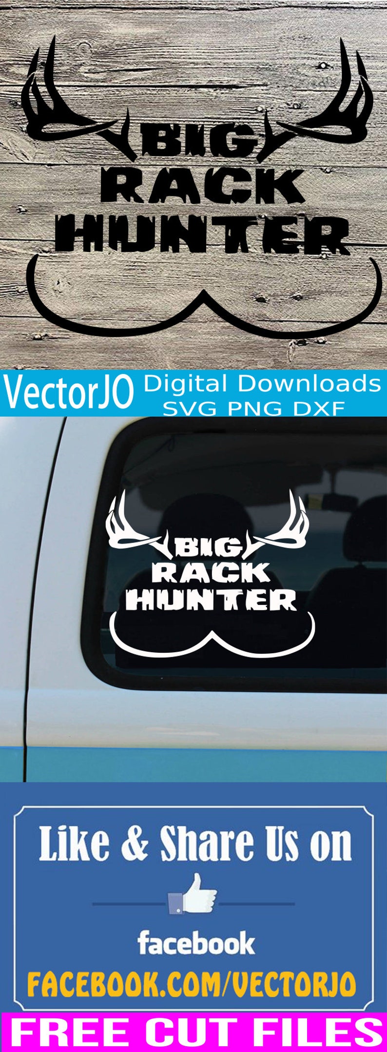 Deer Hunter Svg Big Rack Hunter SVG Instant Download for - Etsy