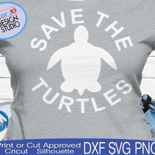 Save the Turtles SVG Cut File VSCO Girl Svg - Etsy