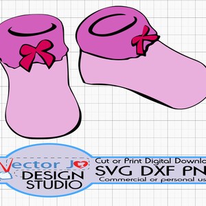 Baby Booties SVG Baby Shoes Clipart Baby Booty File for Cricut Baby ...
