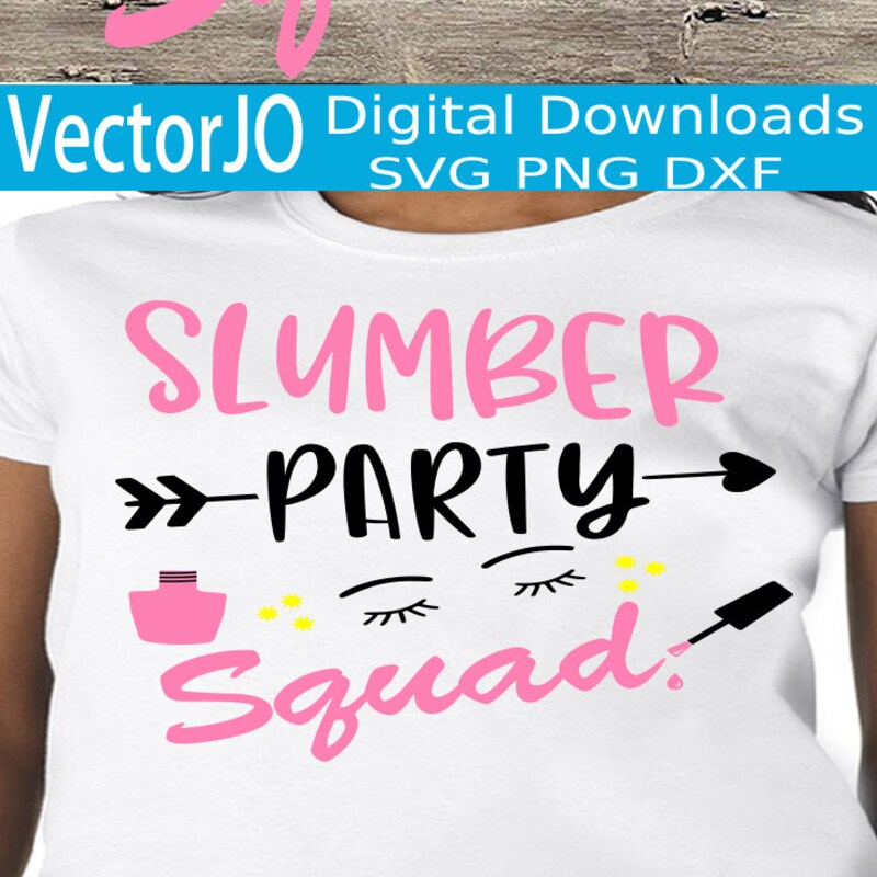 Slumber Party Squad Svg - Etsy