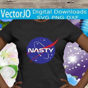 Nasty Svg NASA Svg Parody Logo Vector File Vector File in Svg - Etsy