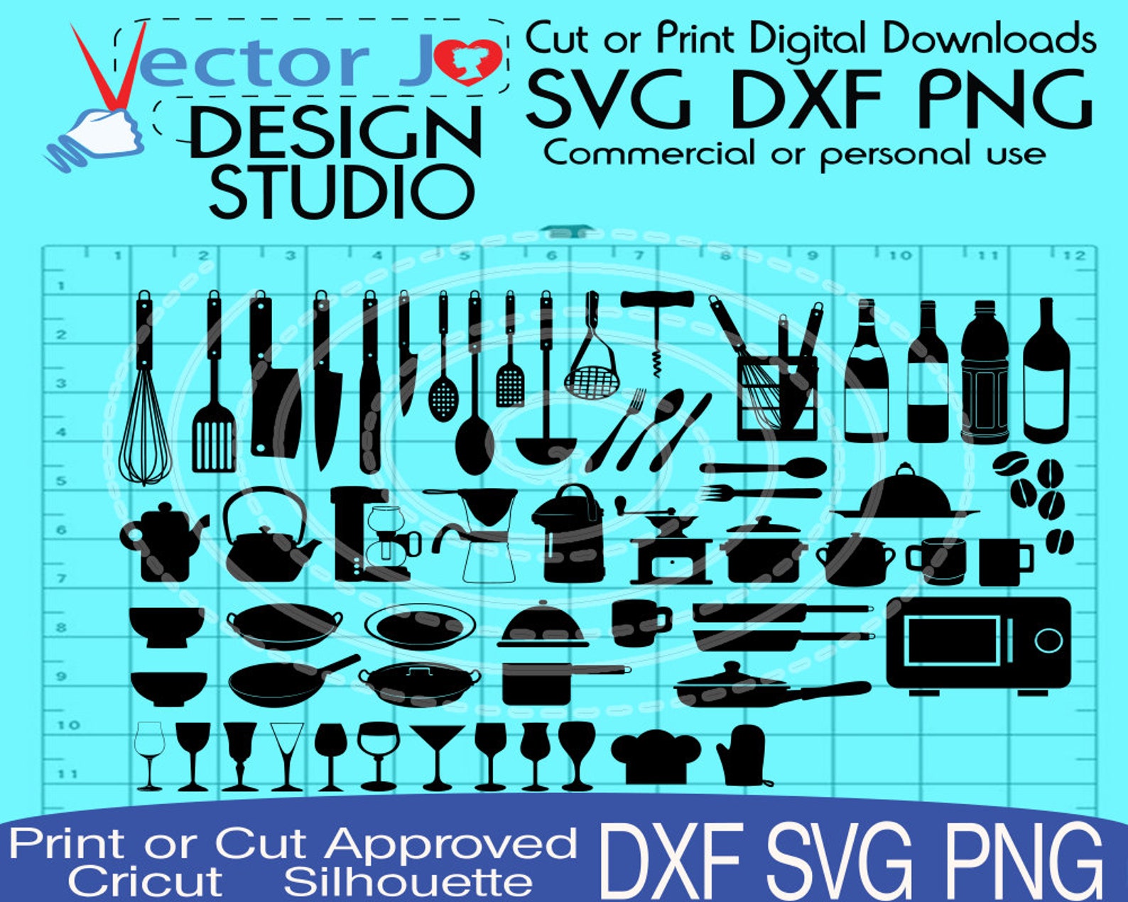 Kitchen SVG Bundle Cooking Svg Kitchen Clip Art Chef - Etsy