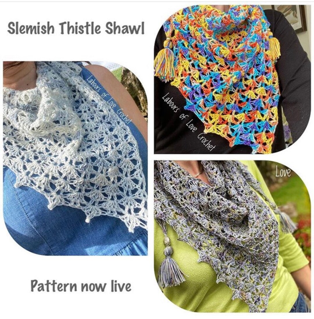 Slemish Thistle Shawl - Pdf Pattern - Etsy