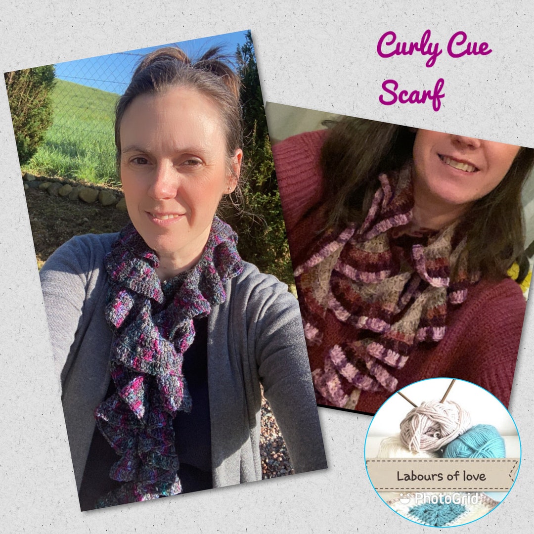Curly Cue Scarf Pdf Crochet Pattern - Etsy