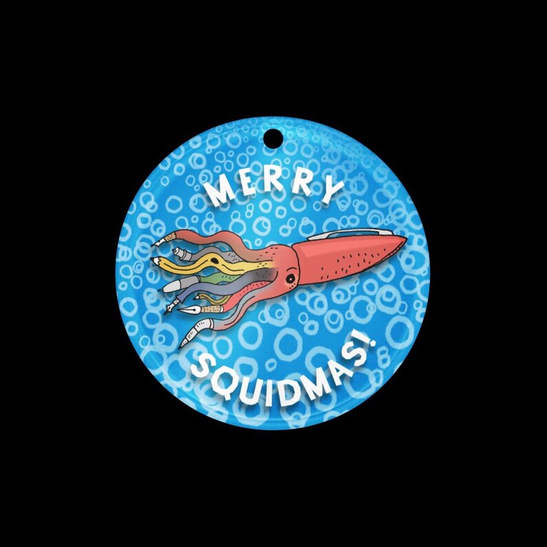 Merry Squidmas! Squid Army Pen Christmas Ornament. - Etsy
