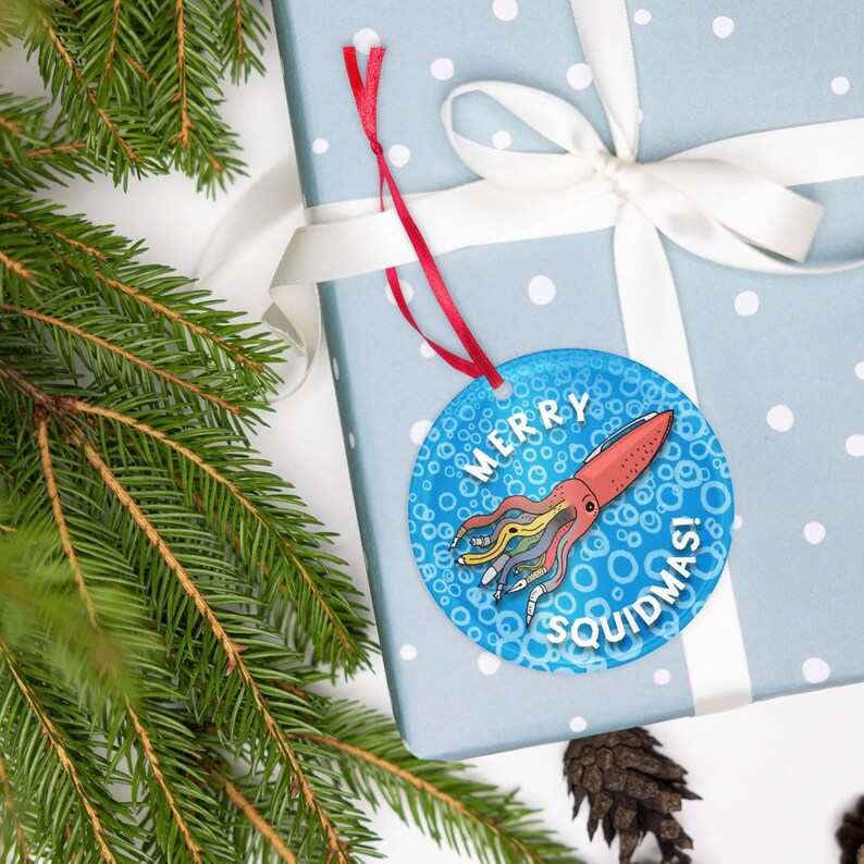 Merry Squidmas! Squid Army Pen Christmas Ornament. - Etsy