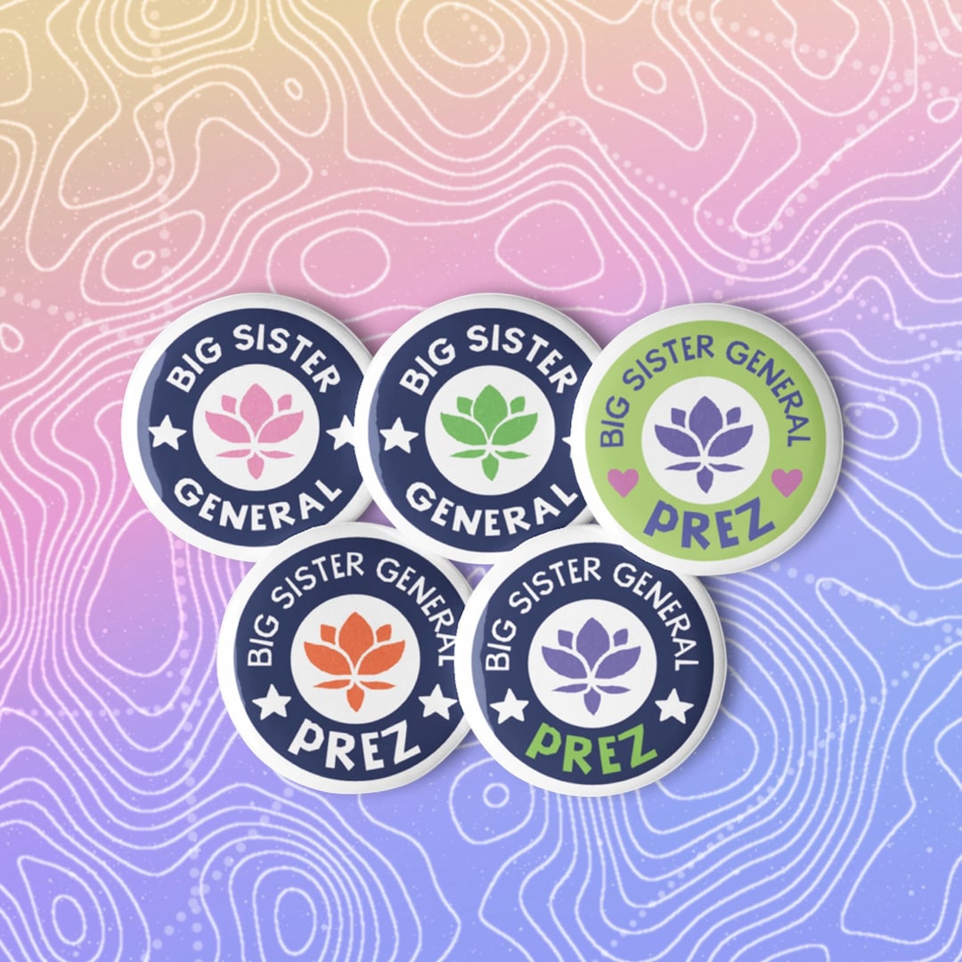 Kamala Harris 2024 Election Big Sister General for President Set of 5 1 ...