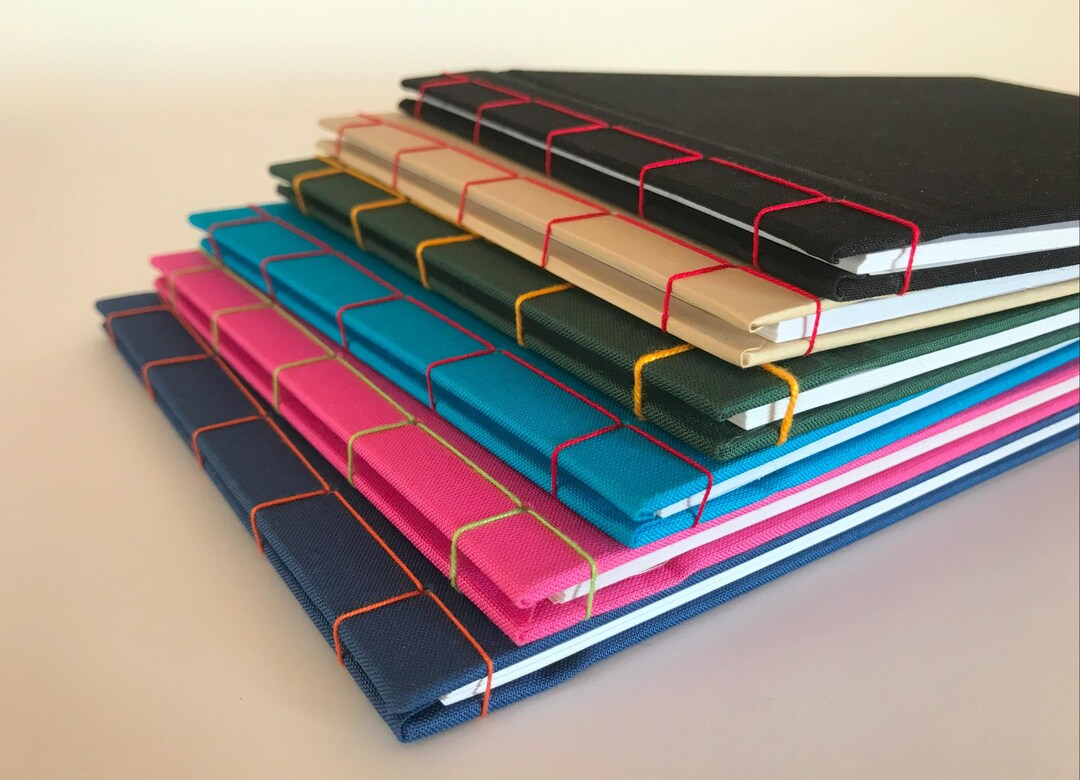 Handmade Notebook Japanese Binding Paper Coated 15x22cm - Etsy