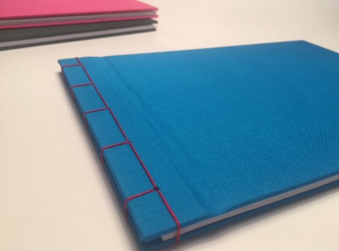 Handmade Notebook Japanese Binding Paper Coated 15x22cm - Etsy