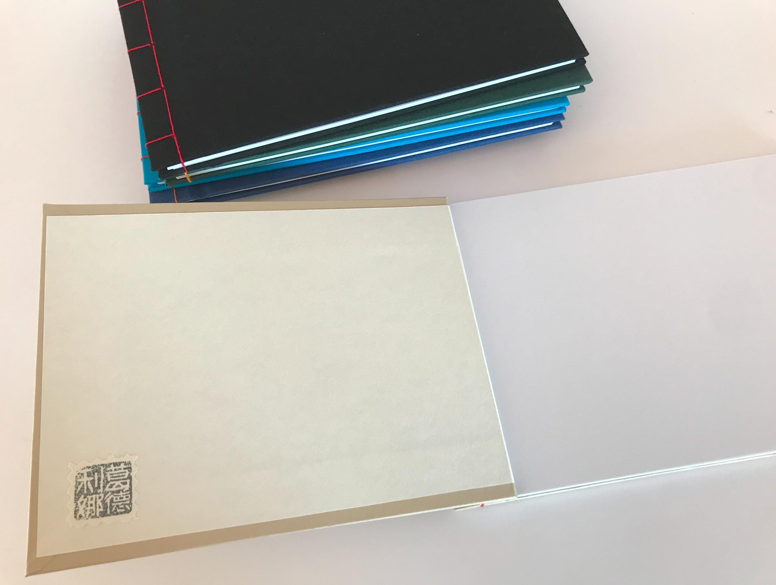 Handmade Notebook Japanese Binding Paper Coated 15x22cm - Etsy