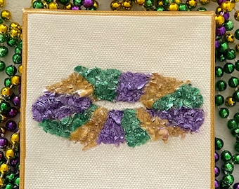 Mardi Gras King Cake Painting - Etsy