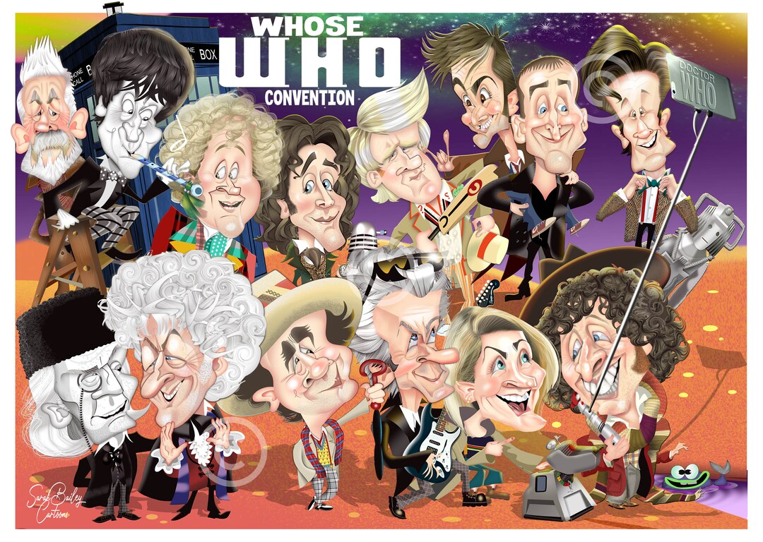Dr Who Cartoon Poster - Etsy