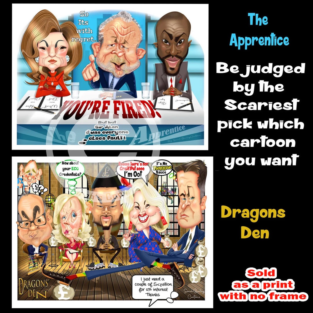 Dragons Den or the Apprentice Cartoon - Etsy