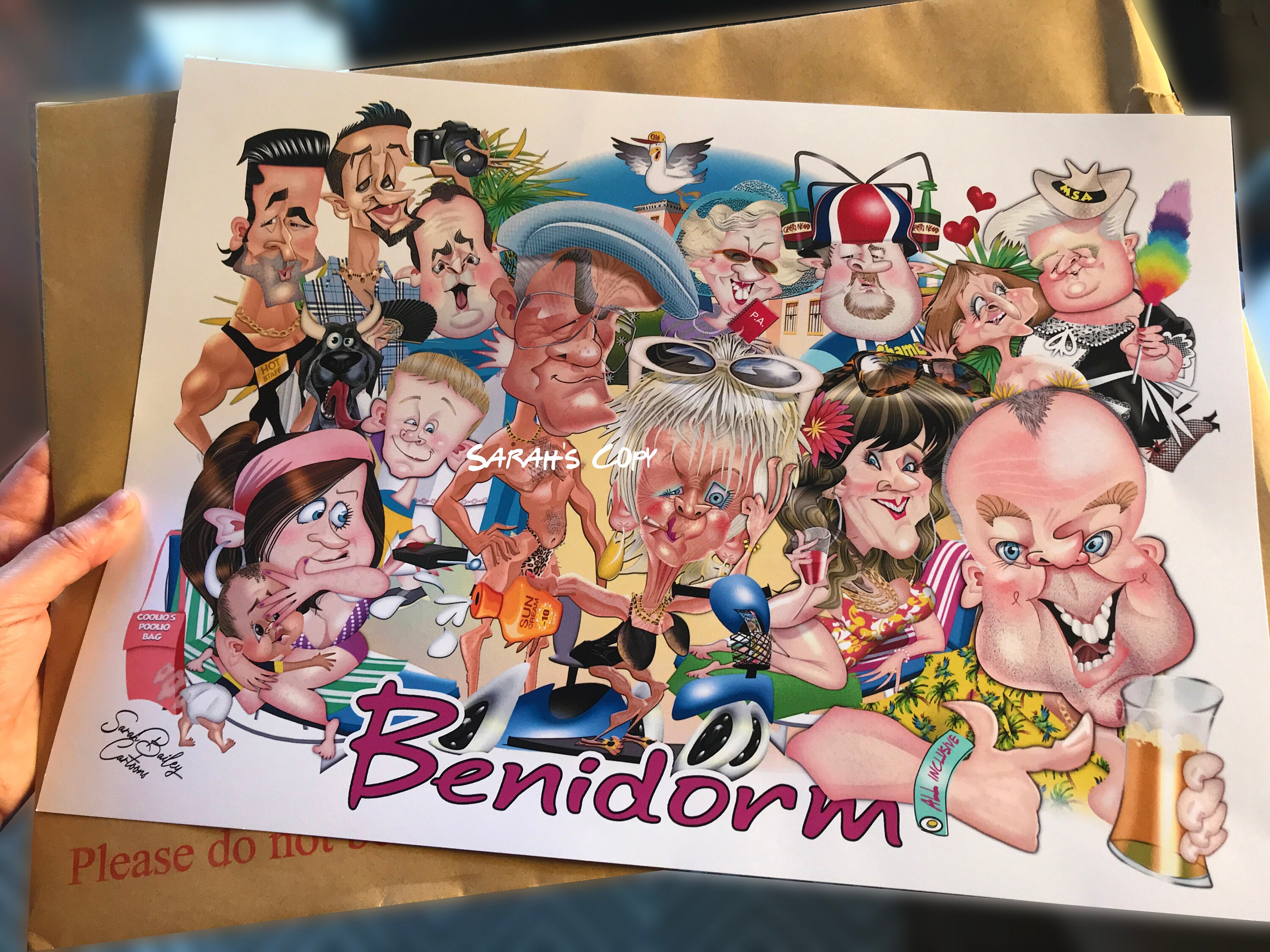Benidorm TV Series Cartoon as Poster and Other Options - Etsy UK