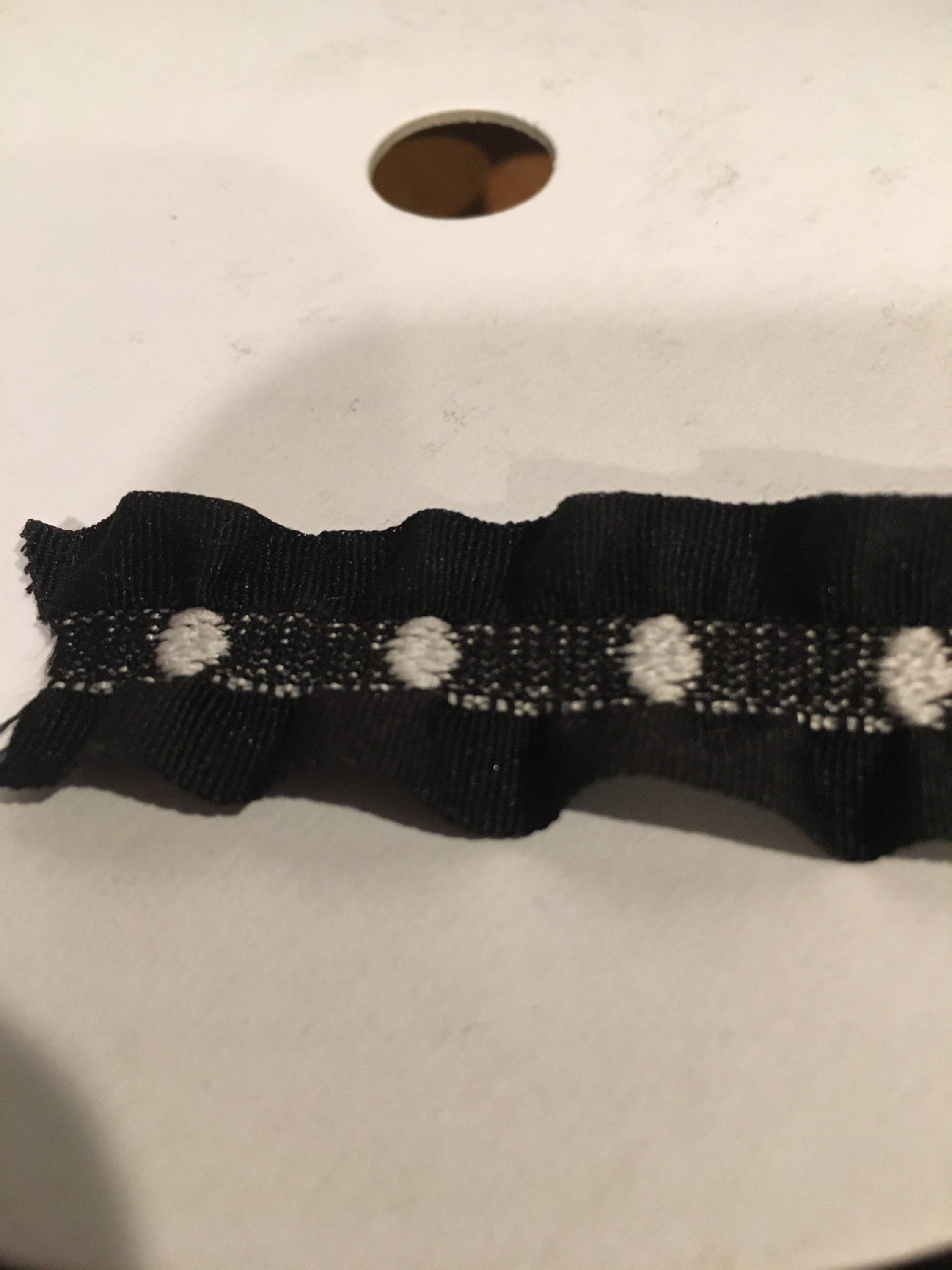 Black and White Three-quarter Inch Wide Double Ruffle Trim 20 Yds - Etsy