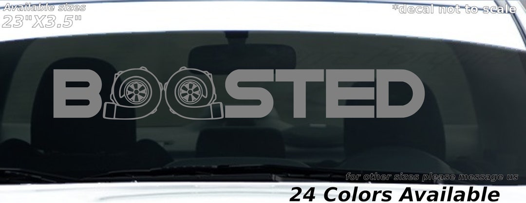 Boosted Windshield Banner Decal Sticker - Etsy