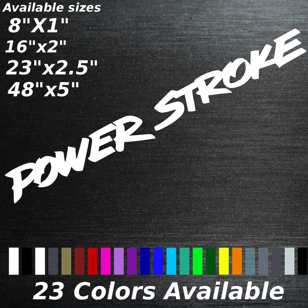 Powerstroke Lettering Decal Sticker Windshield - Etsy