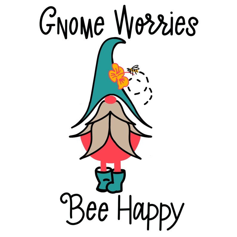 Gnome Pun Digital Art Illustration Greeting Card - Etsy