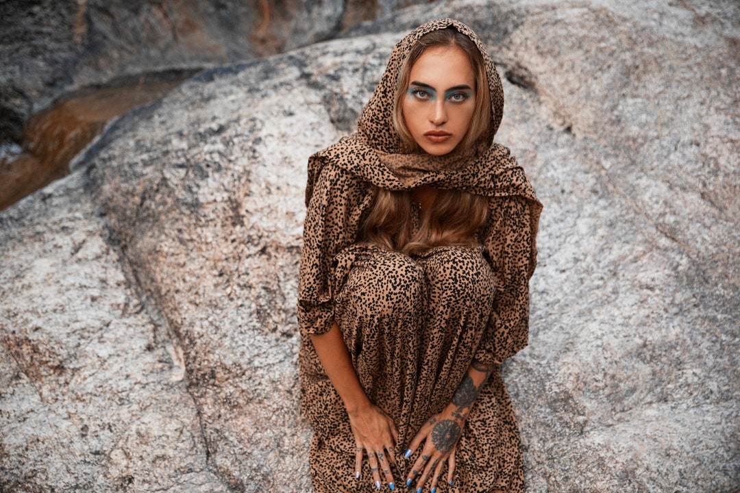 Festival Hood Leopard Hood Shawl Goddess Hood Star Wars Hood Dune Hood ...