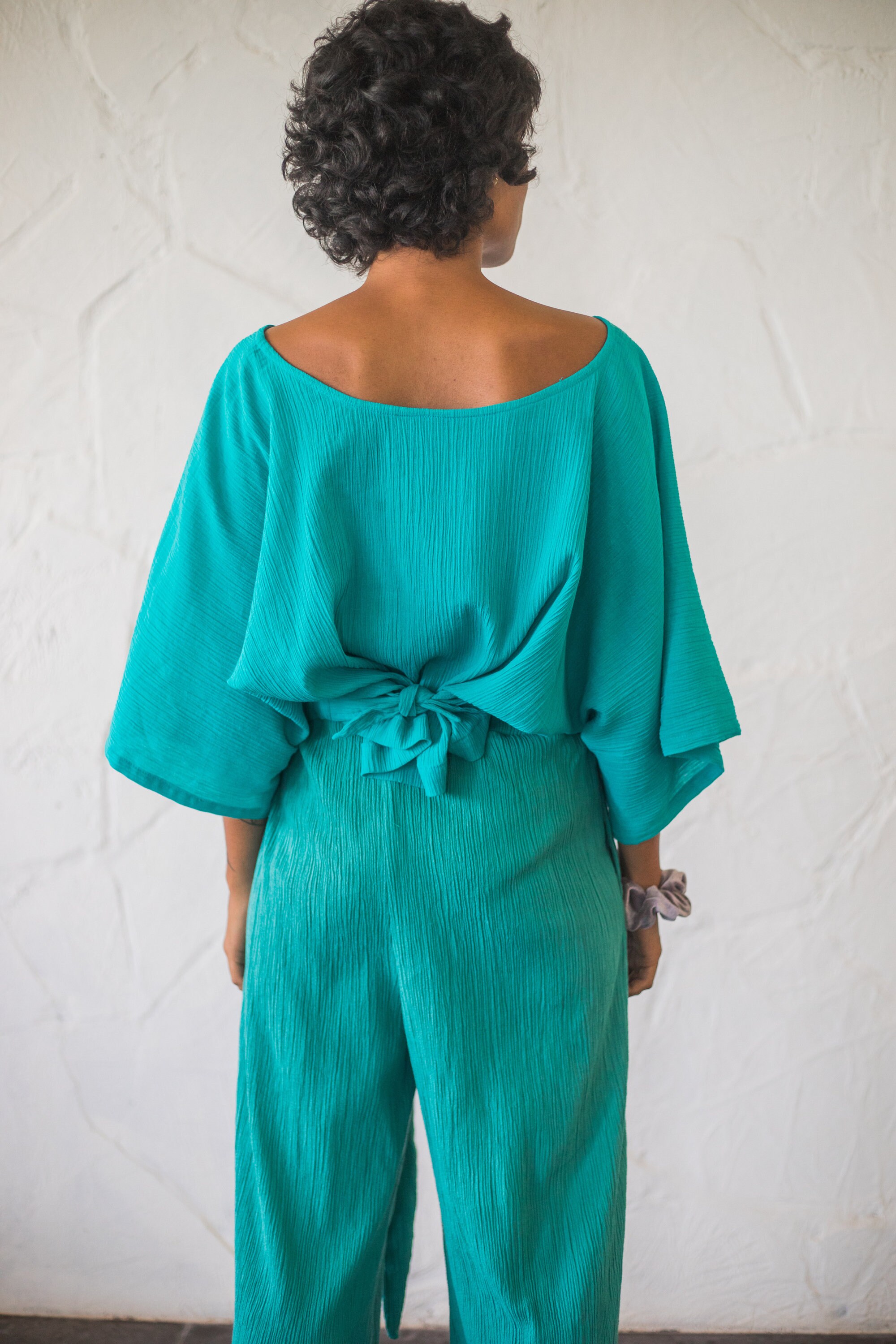 Summer Cotton Crop Top and Pants Set/one Size Summer Cotton Set/boho ...