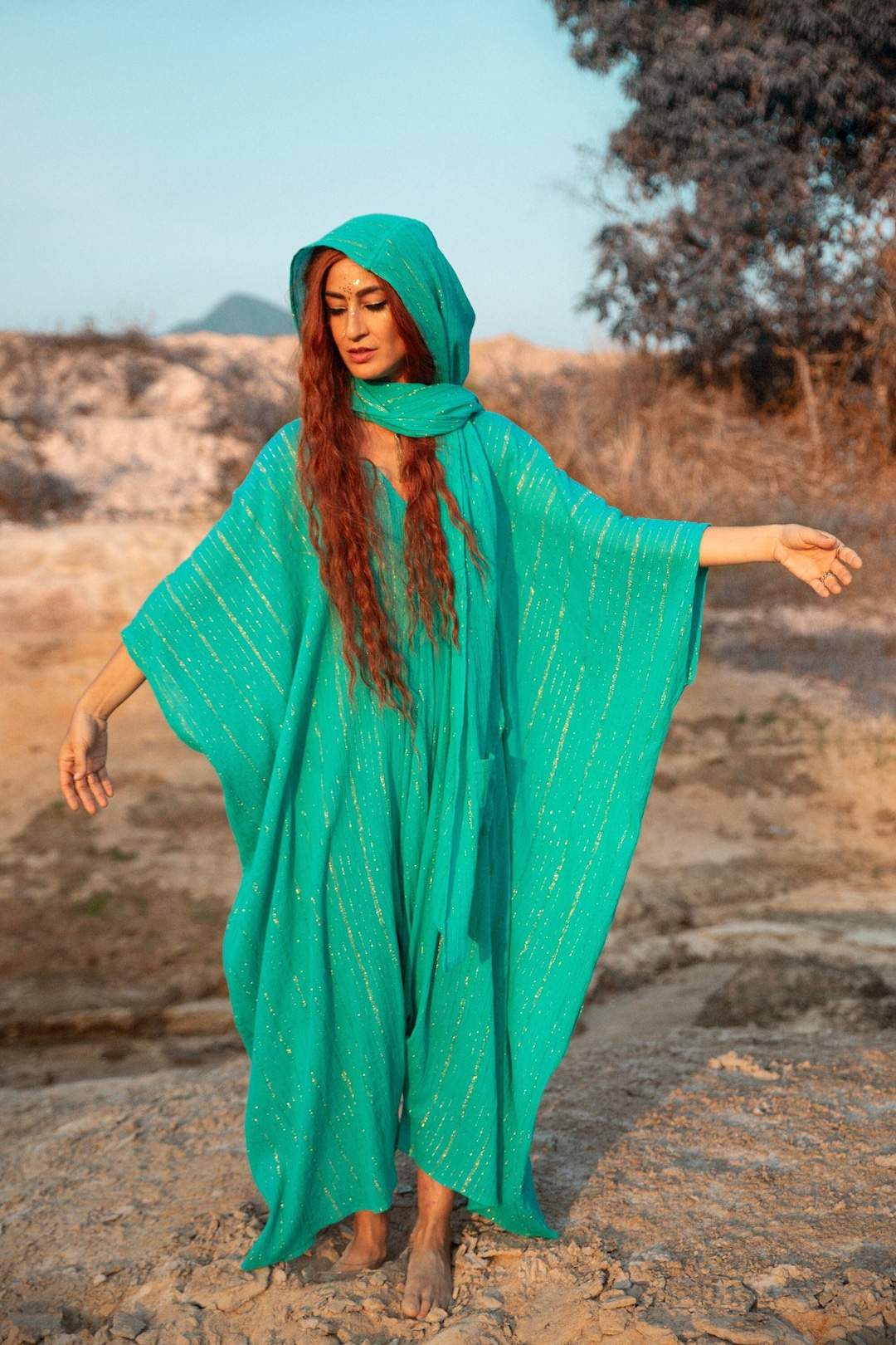 Goddess Jumpsuit Isis Egyptian Jumpsuit Golden Festival Jumpsuit Boho ...