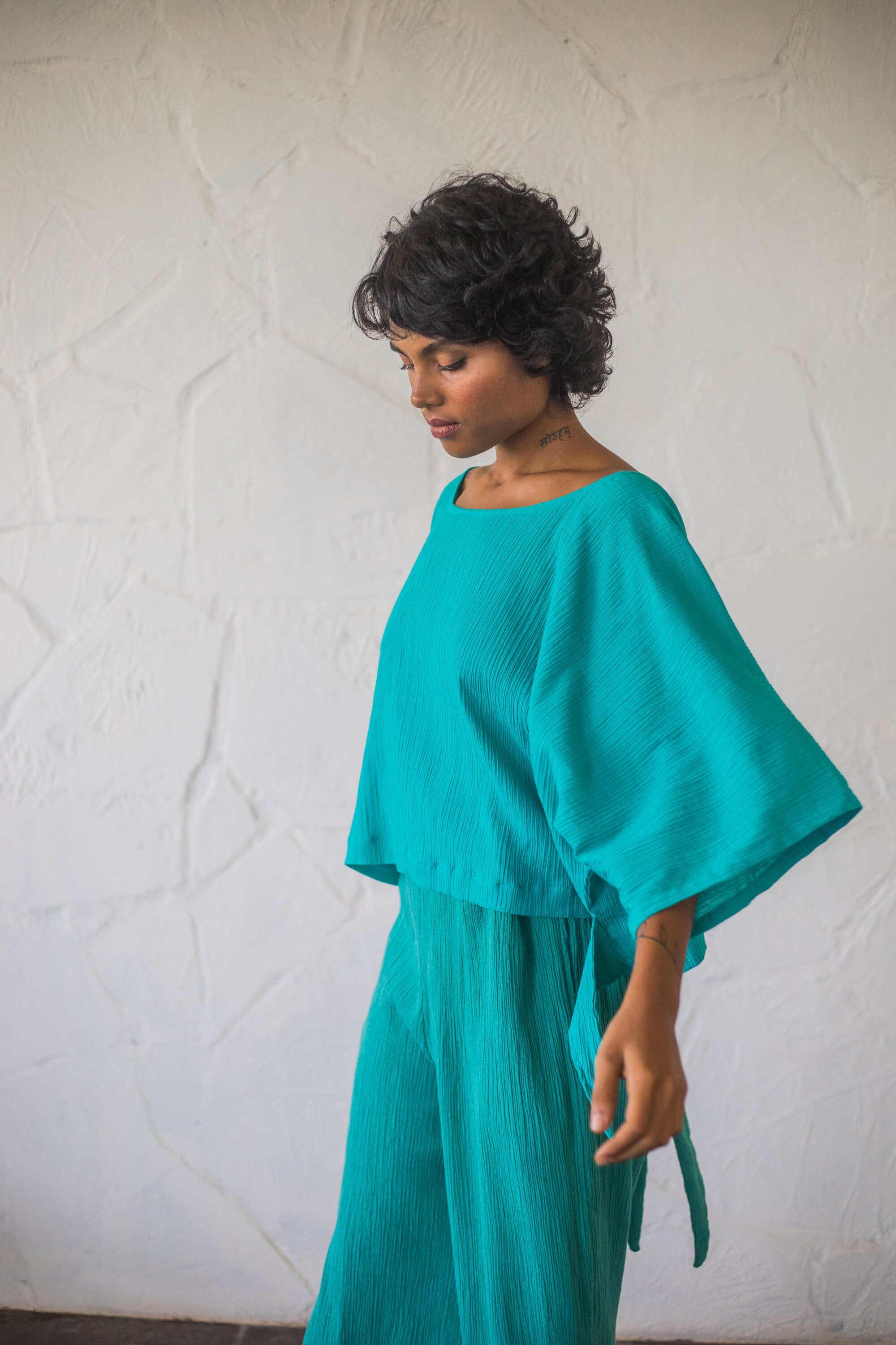 Summer Cotton Crop Top and Pants Set/one Size Summer Cotton Set/boho ...