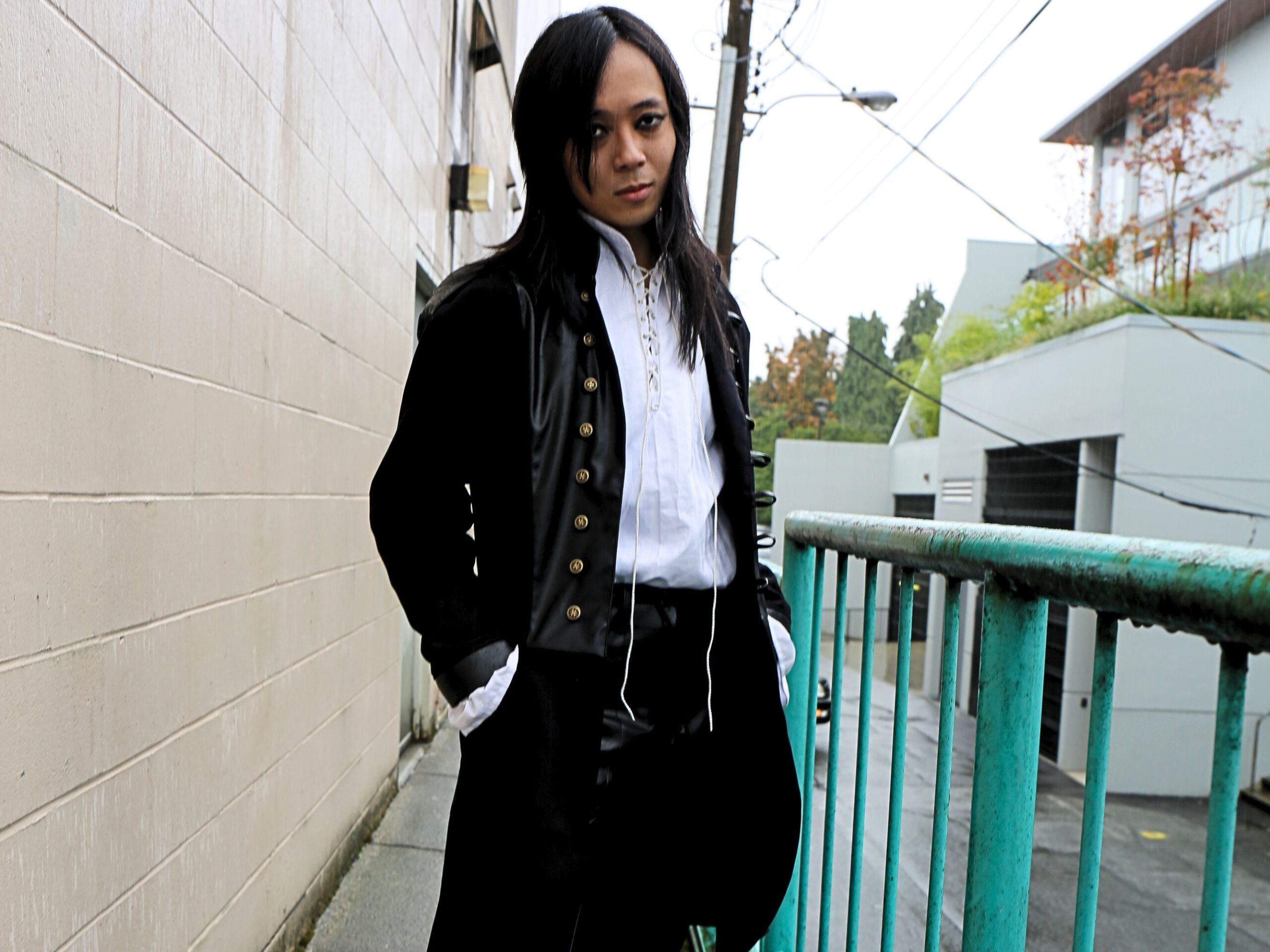 The VM Men's Steampunk Jacket Black Vegan Leather Renaissance Fair ...