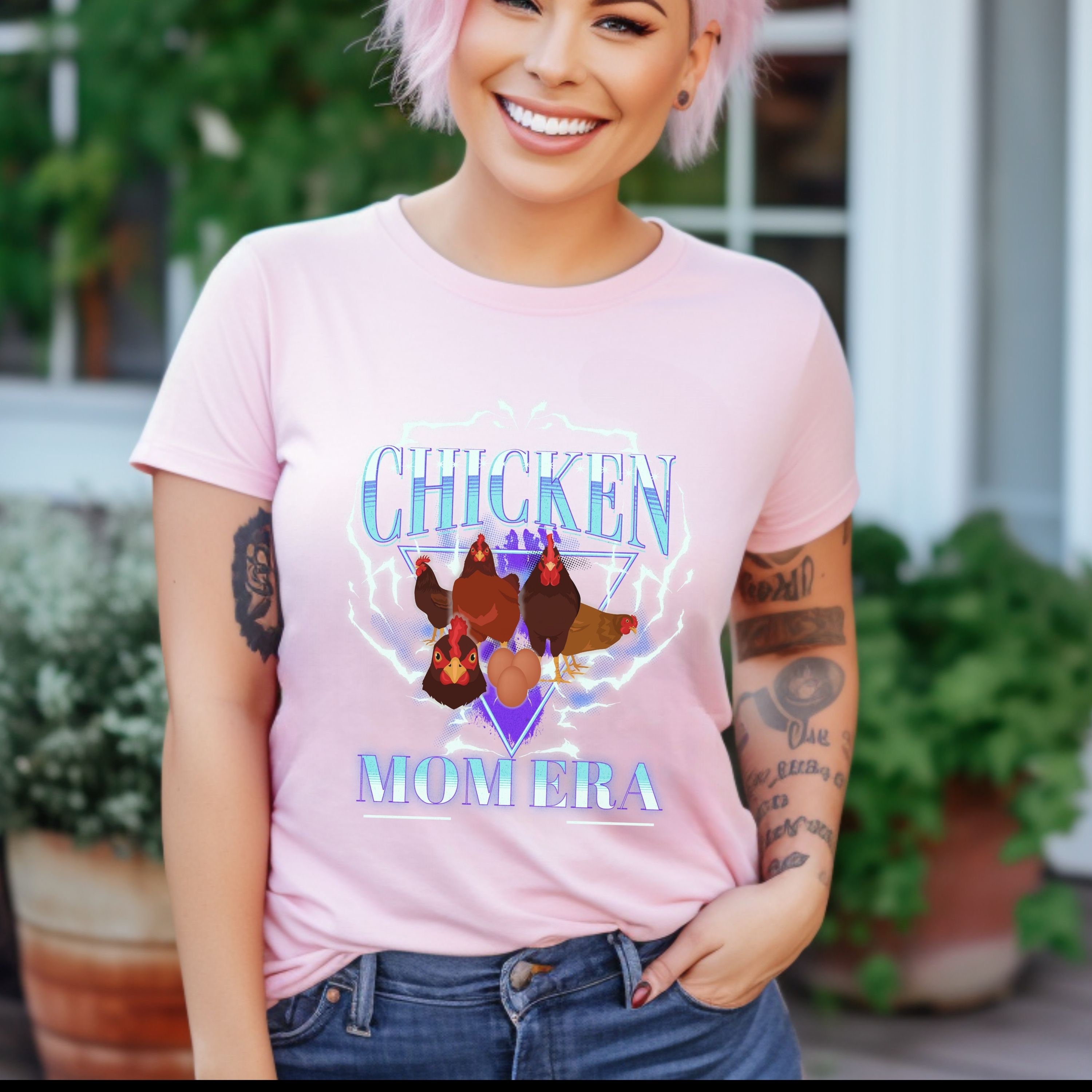 Chicken Mom Era T-shirt Funny Chicken Gift Chicken Mom Era - Etsy Canada