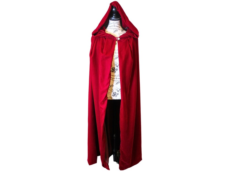The VM Hooded Cloak Alternative Wedding Velvet Cape Victorian Bridal ...