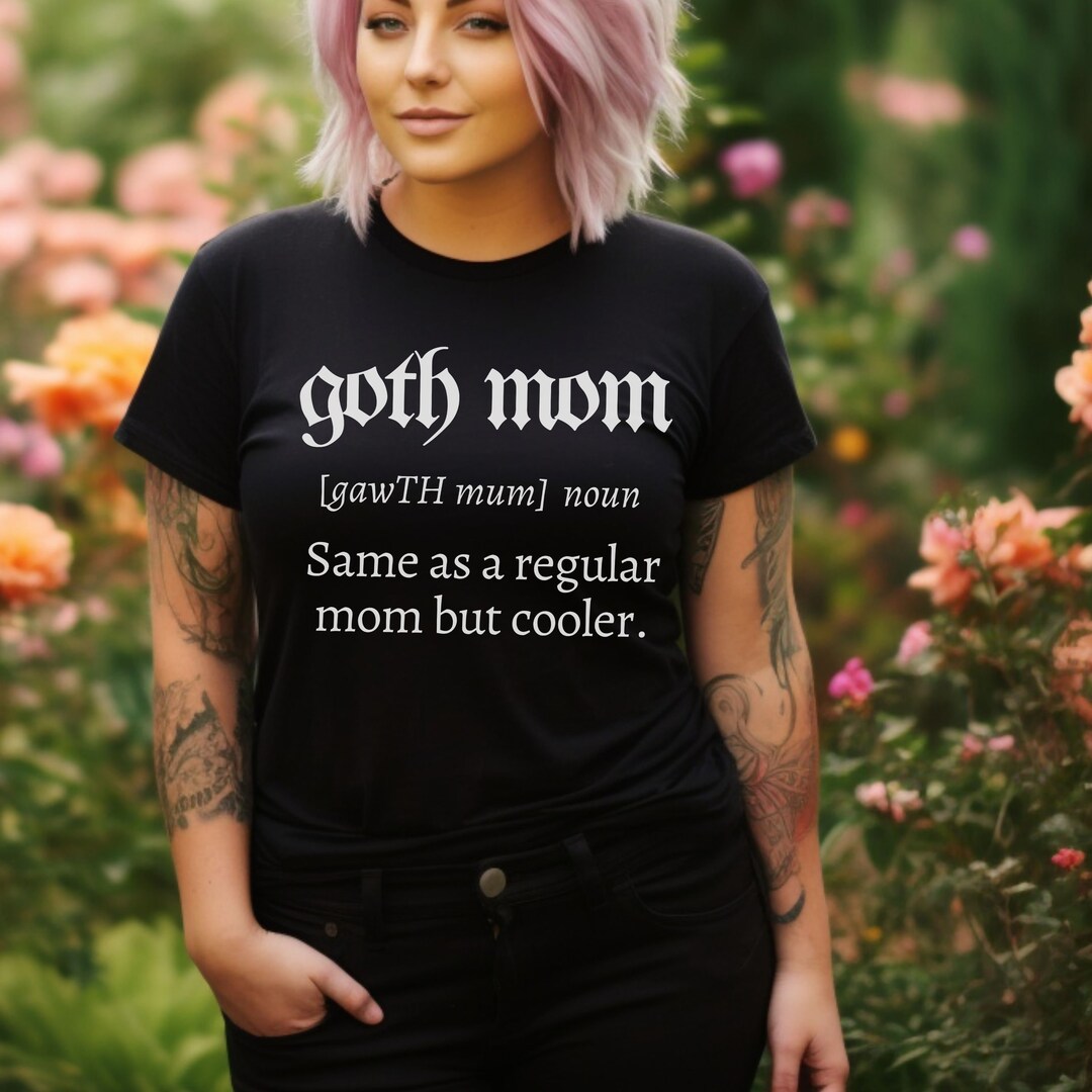 Halloween Shirt , Fall Gift for Goth Mom, Funny Gothic Mom Cooler ...