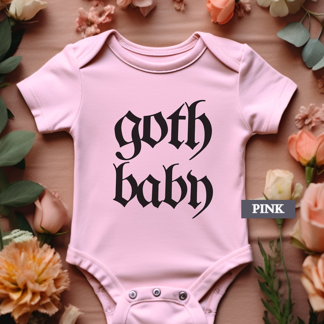 Goth Baby Bodysuit, Punk Baby Babysuit, Baby Shower Gift for Goth Mommy ...