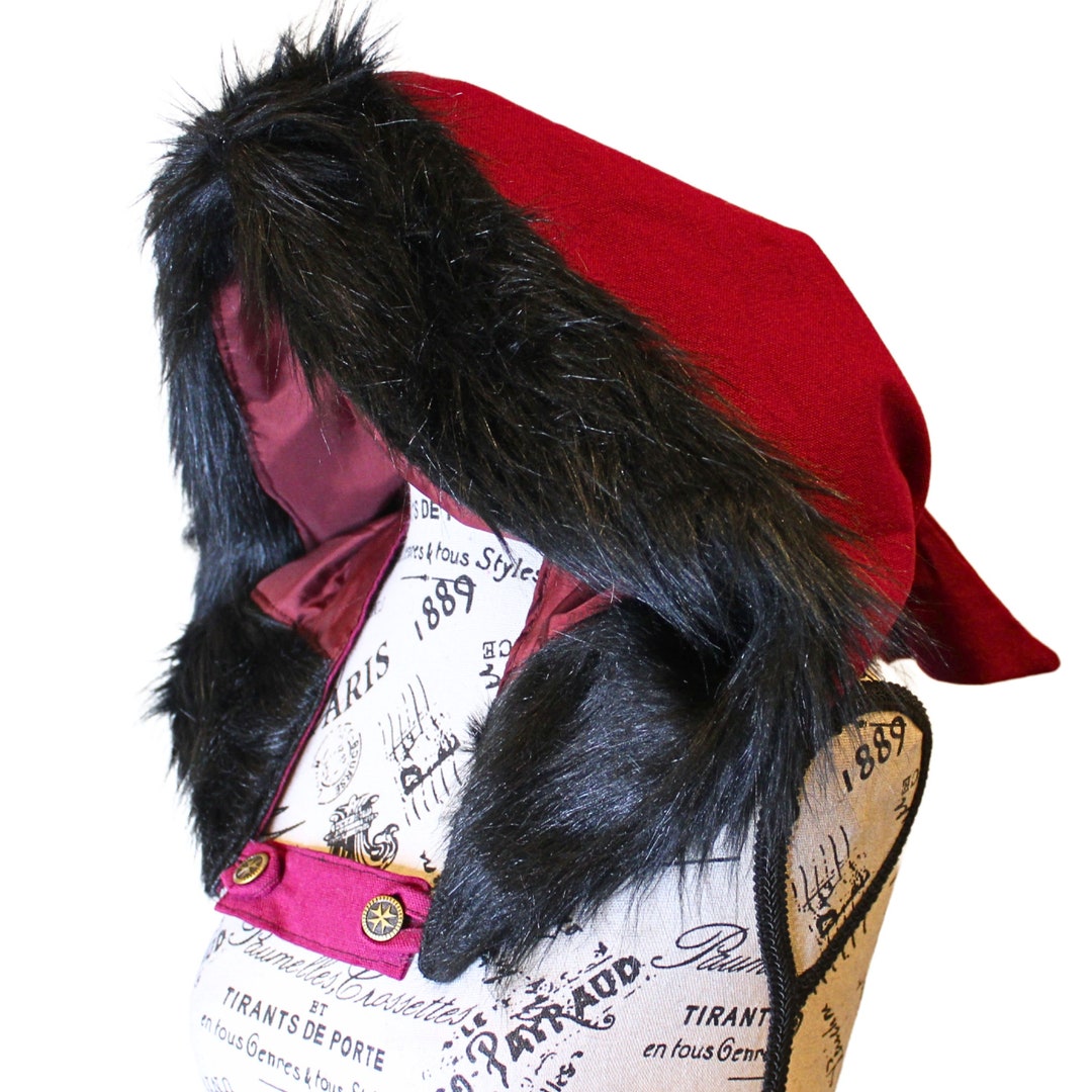 The VM Faux Fur Hood - Unisex Rave Festival Hood, Steampunk Goth Fake ...