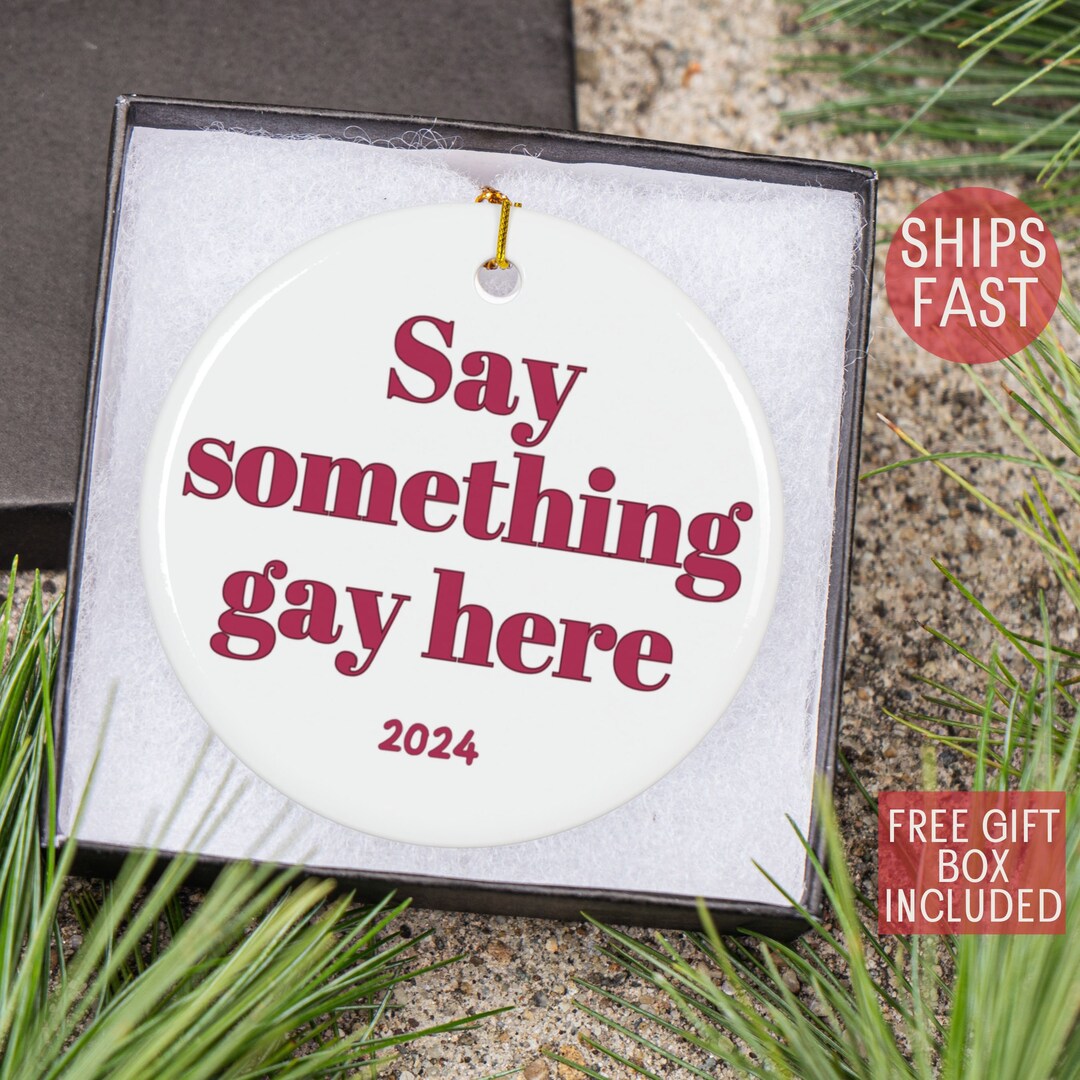 Personalized 2024 Christmas Ornament, Custom LGBTQIA Pride Holiday ...