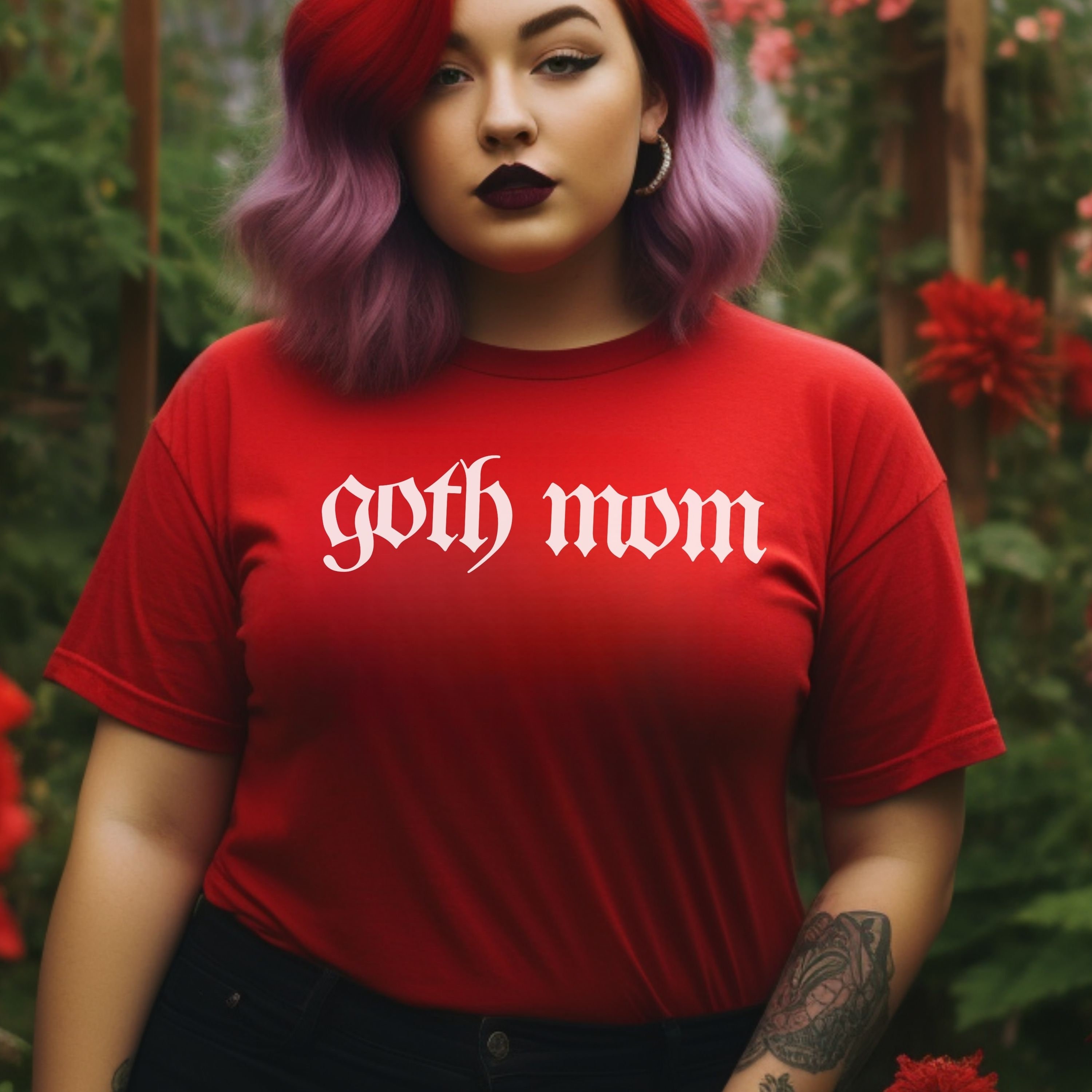 Funny Mom T-shirt, Mother's Day Gift for Goth Mom, Funny Goth Mom T Shirt, Gothic Mom Shirt ...