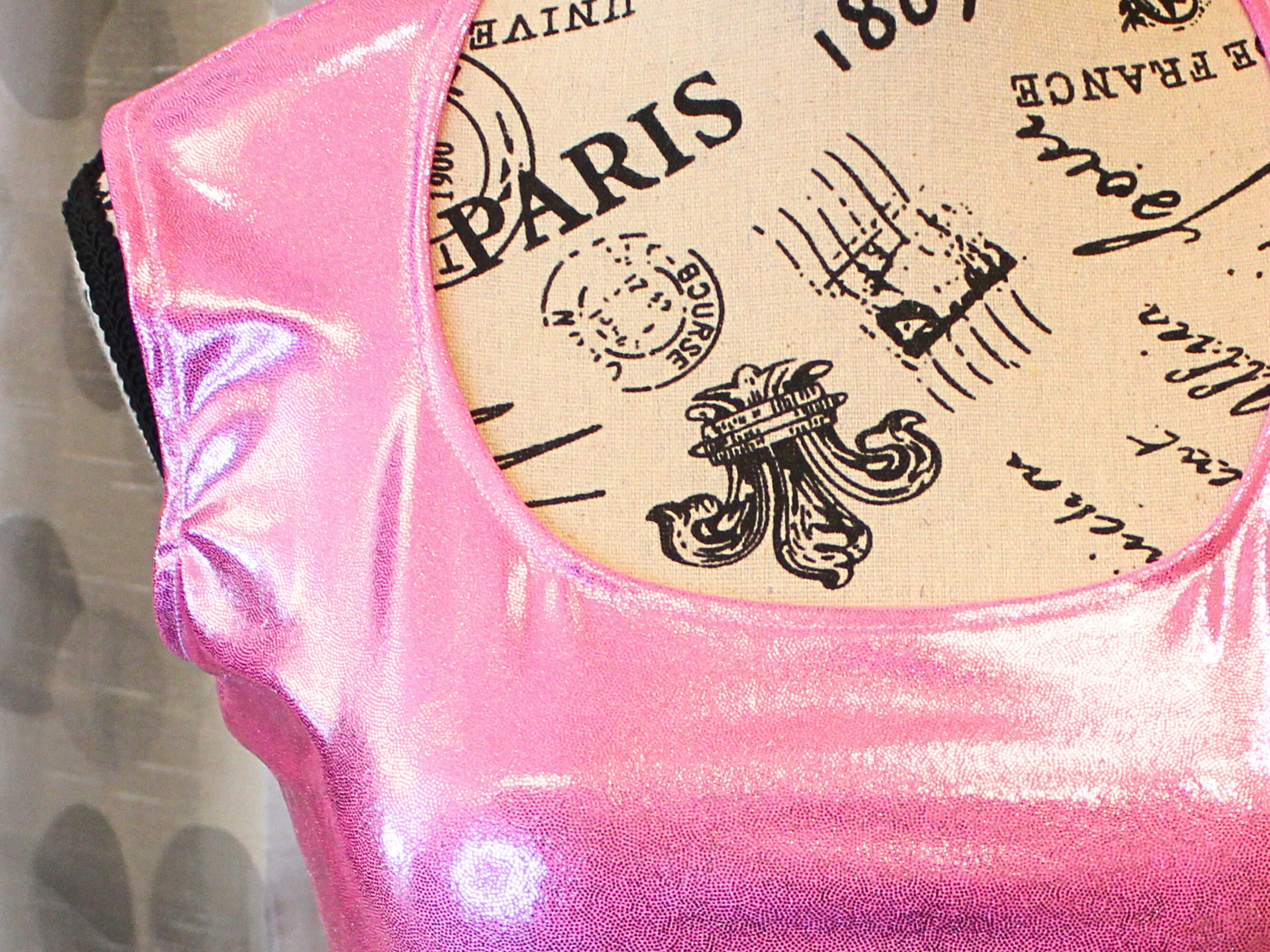 The VM Pink Sparkly Crop Top Tank Pink Burning Man Bodycon - Etsy