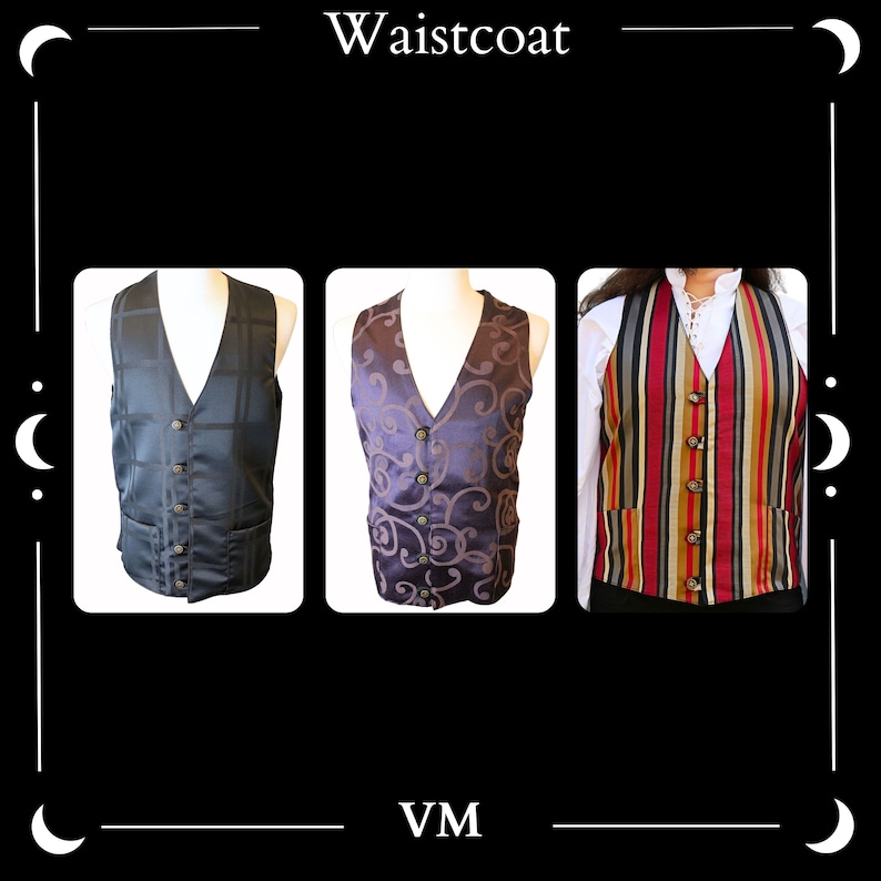 The VM Men's Waistcoat victorian Handmade Steampunk Vest, Alternative ...