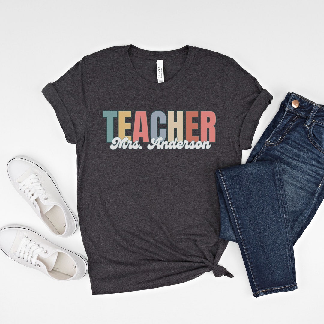Custom Teacher Shirt, Teacher Team Shirts, Personalized School Tshirt ...