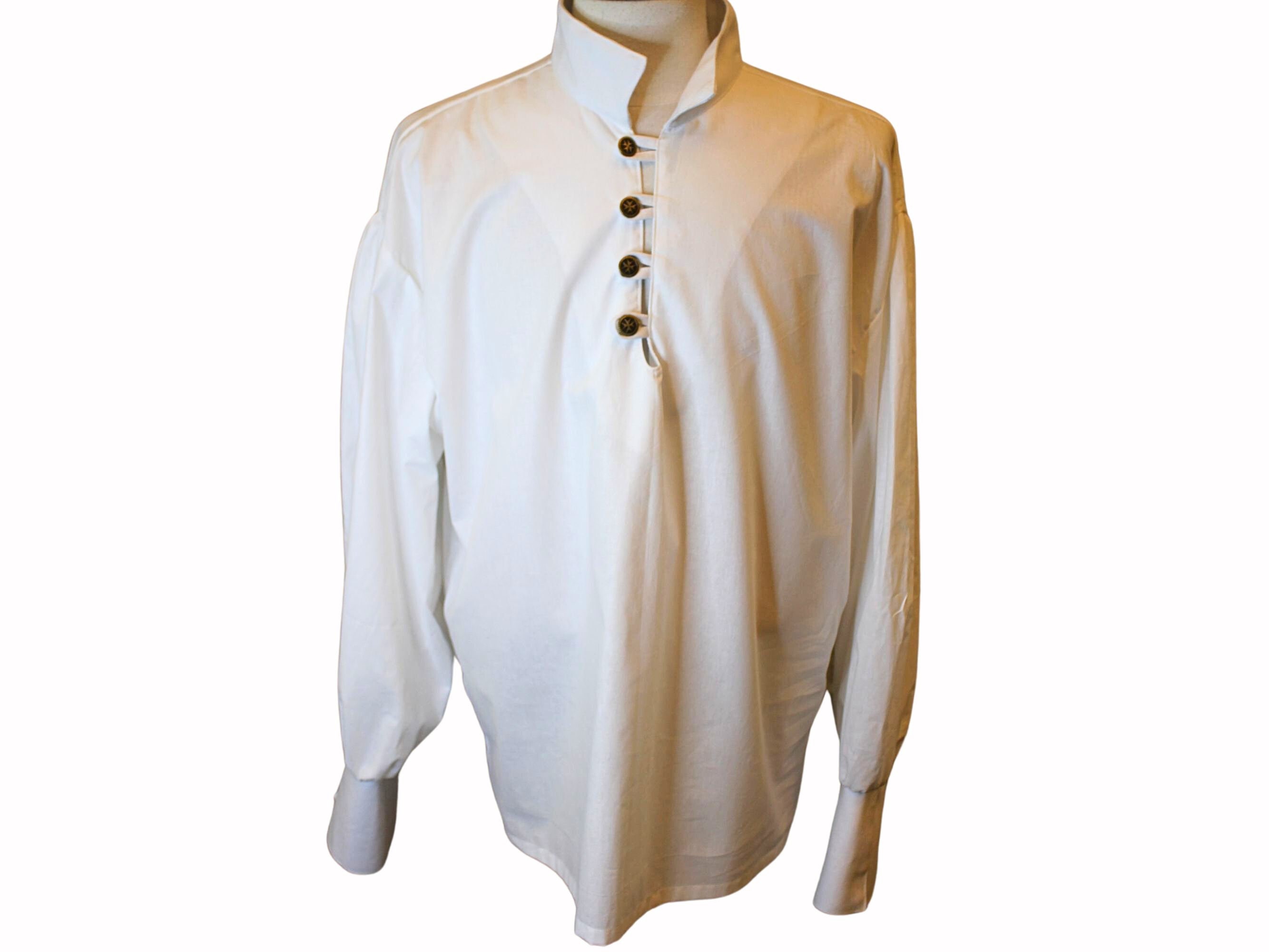 The VM Poet Shirt Victorian Regency Steampunk Medieval Musketeer Mens ...